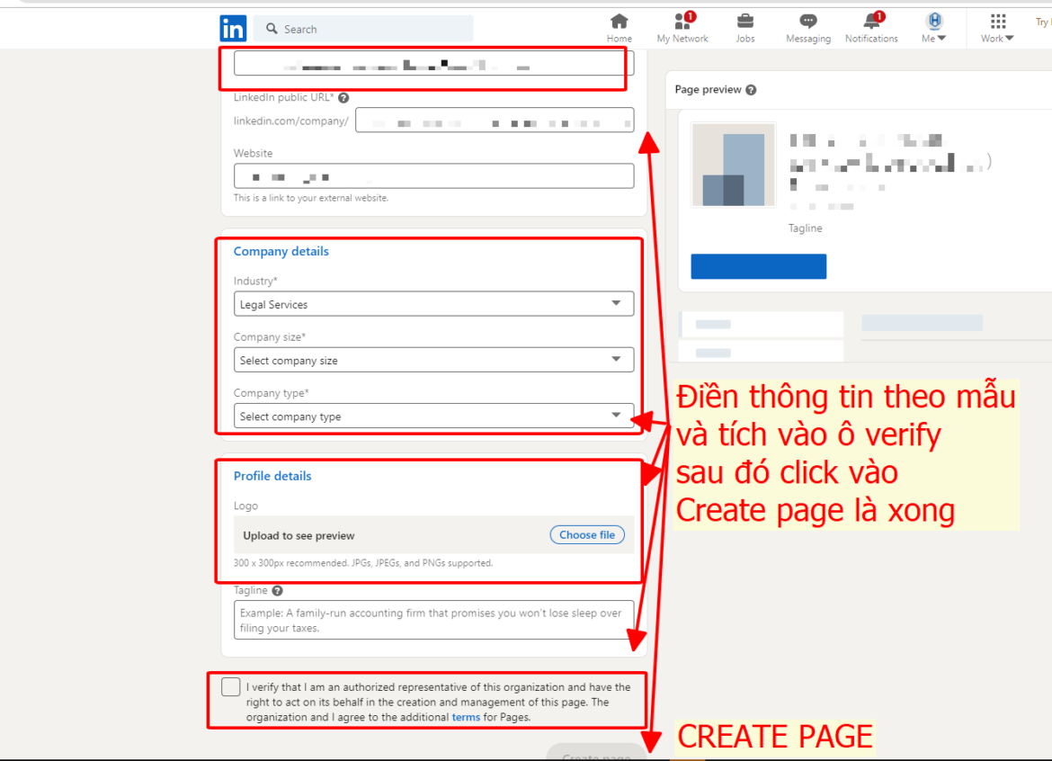 Tạo trang doanh nghiệp trên Linkedin (Company Page Linkedin)